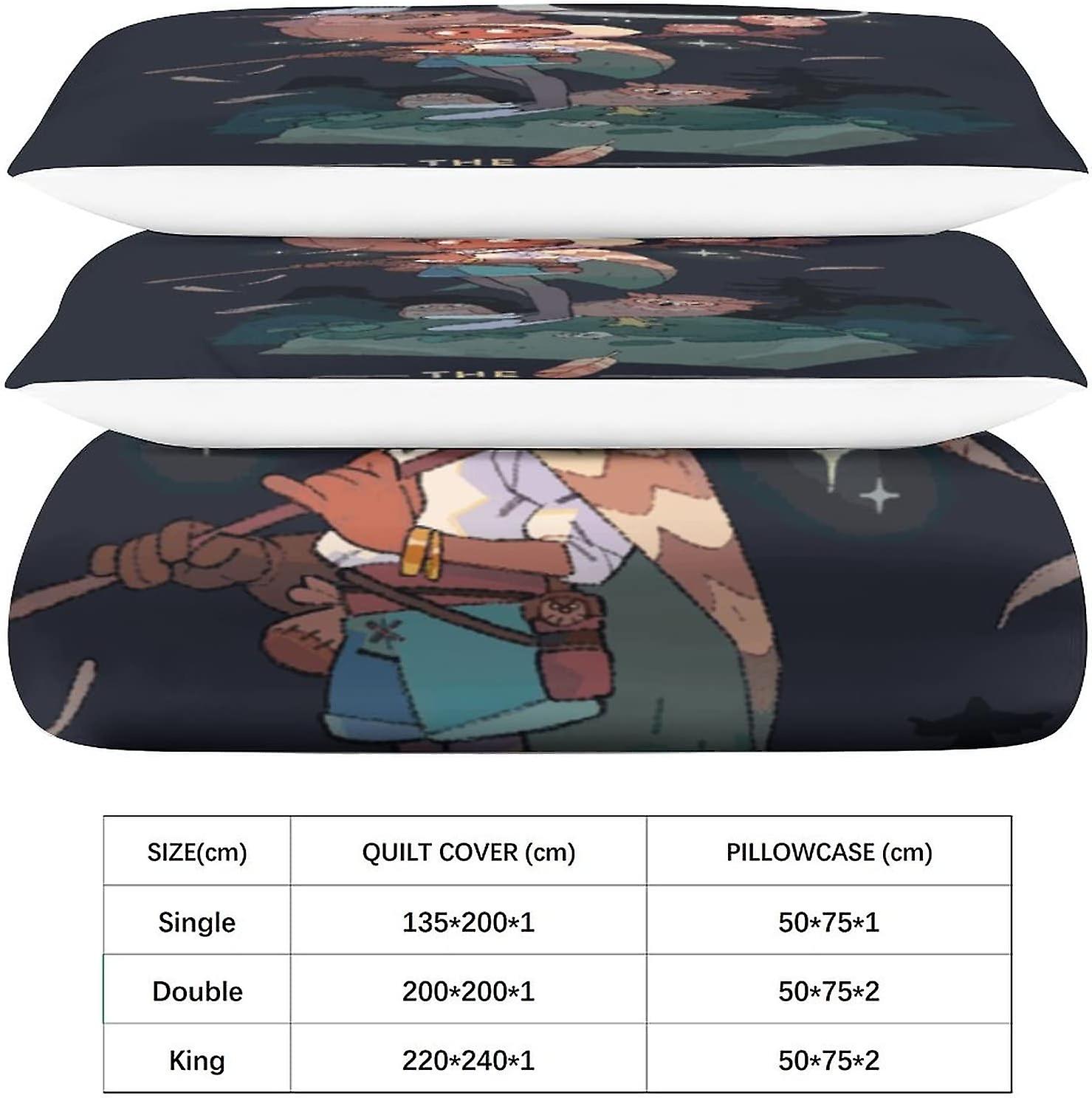 NOOFIE 3 delar The Owl House påslakan med örngott, animation Print ...