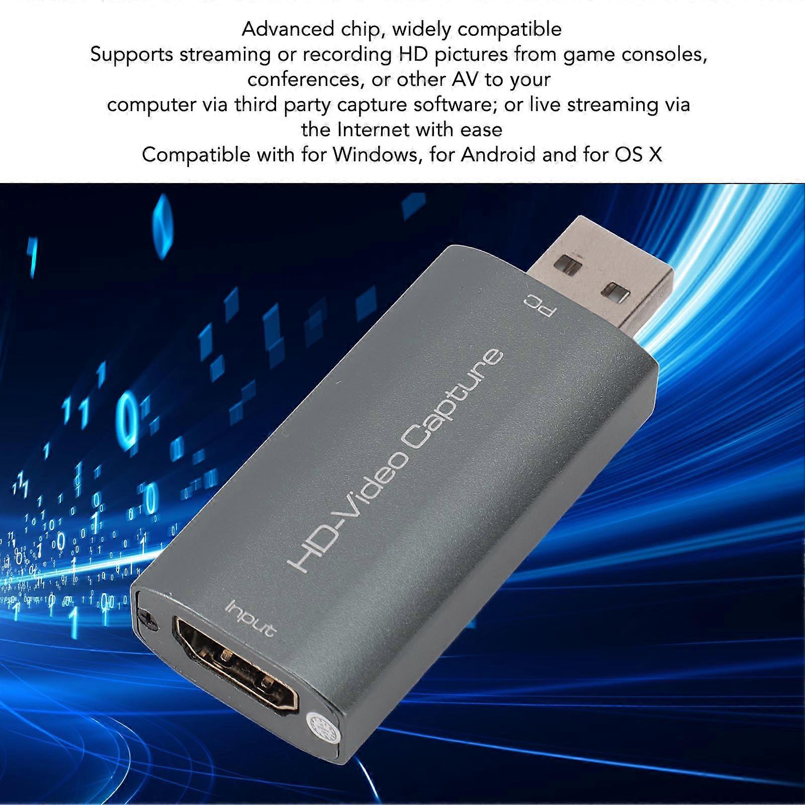 4K Video Capture Card Professional Plug and Play 1080P 60Hz USB HD ...