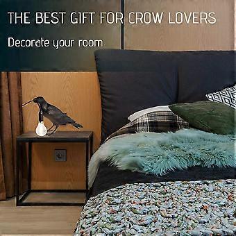 Raven Table Lamp - Crow Desk Lamp - Lifelike Resin Raven Light, Birds ...
