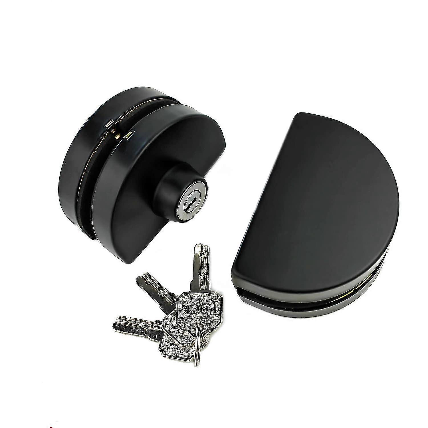 No Drilling Stainless Steel Glass Door Lock Central Glass Door Lock ...
