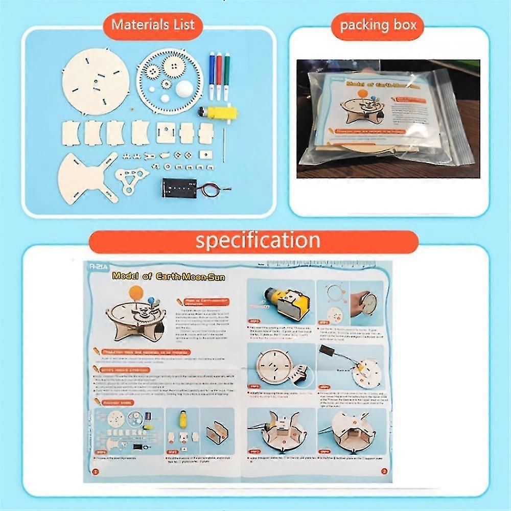 Solar System Stem Kit, Science Experiment Educational Crafts Diy Kit, Wooden Stem Project Model ...