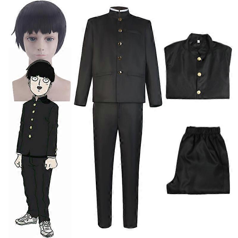 Anime Mob Psycho 100 Cosplay Mobu Saiko Hyaku Kageyama Shigeo Black ...