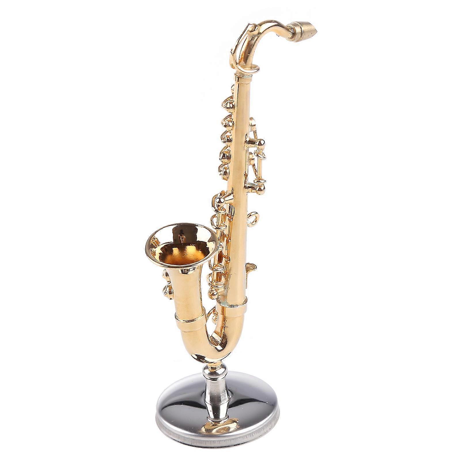 Mini Saxophone Model Miniature Sax Model Musical Decorative Ornaments ...