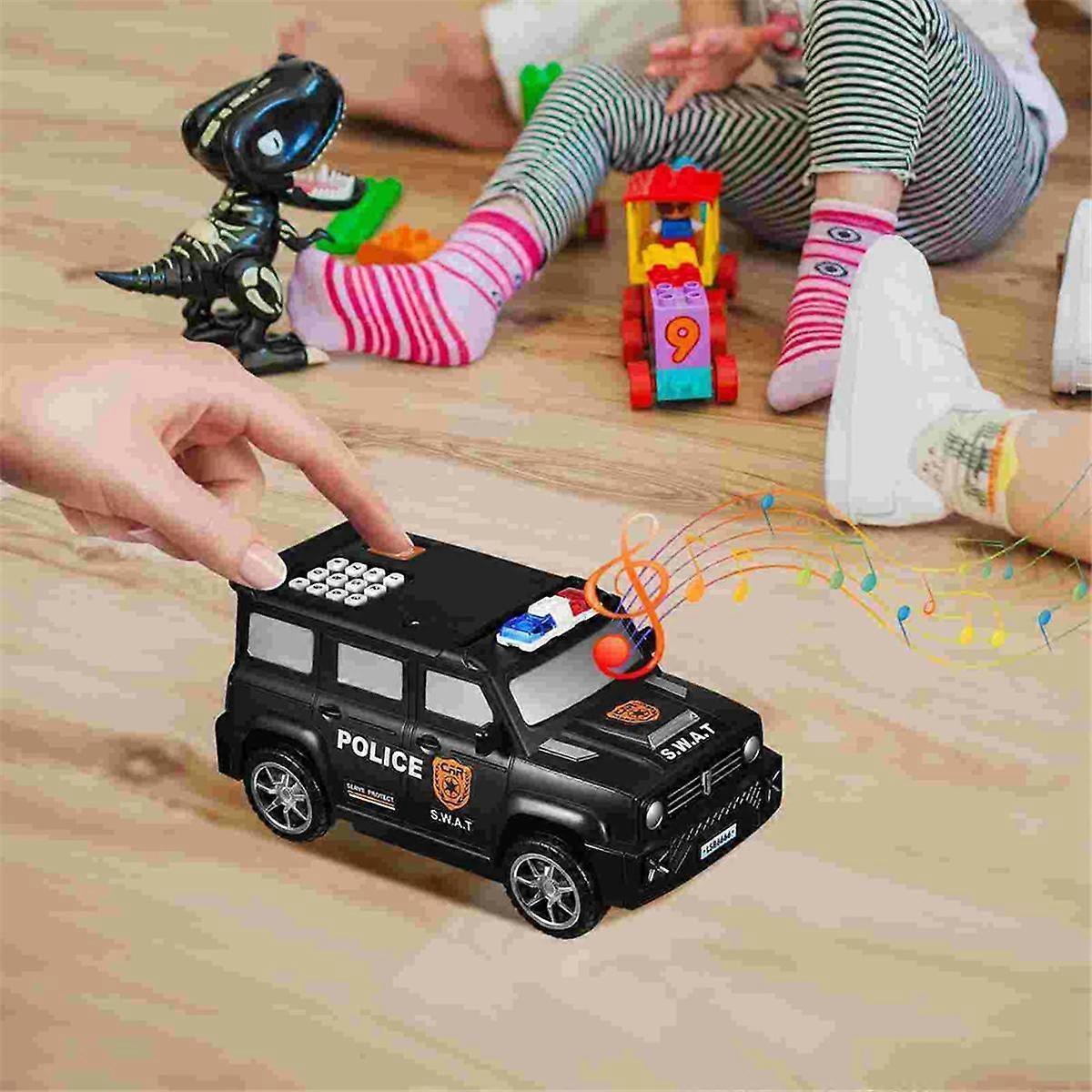 Digital Fingerprint Piggy Bank Police Car Kids Password Piggy Bank ...