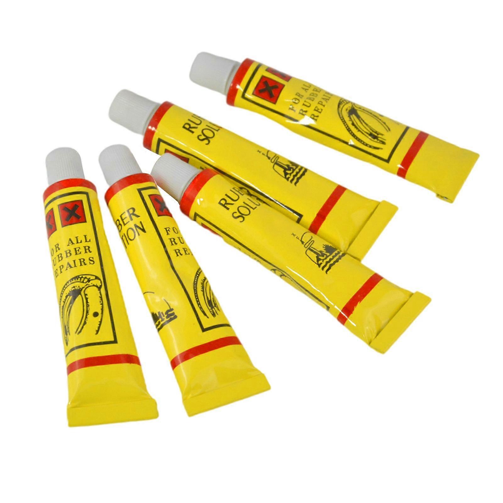 5x Bicycle Tire Tube Patching Glue Rubber Cement Adhesive Puncture ...