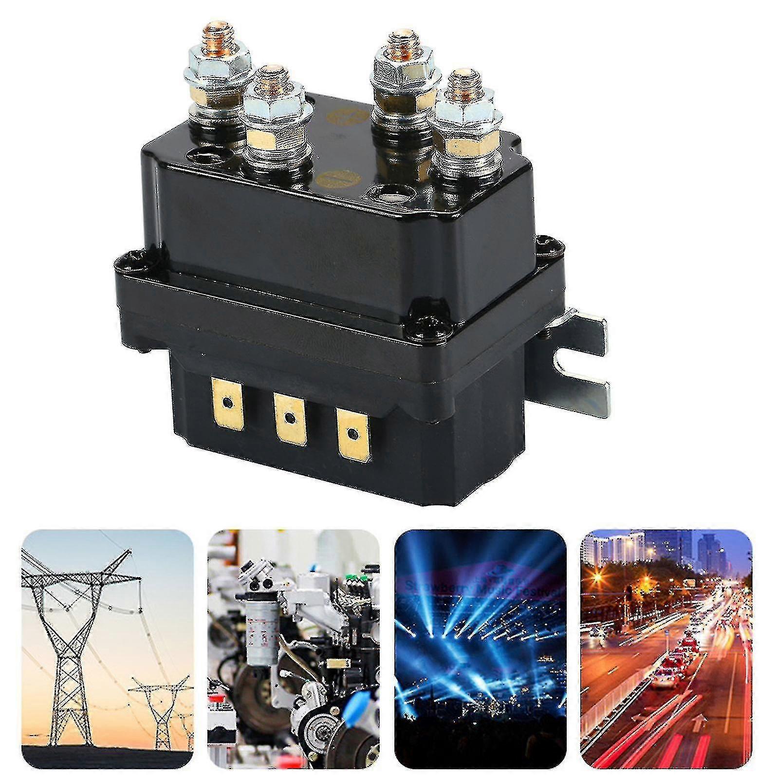 Winch Solenoid Contactor Relay Fit For 5000lbs-7000lbs Atv Utv 4wd 4x4 ...