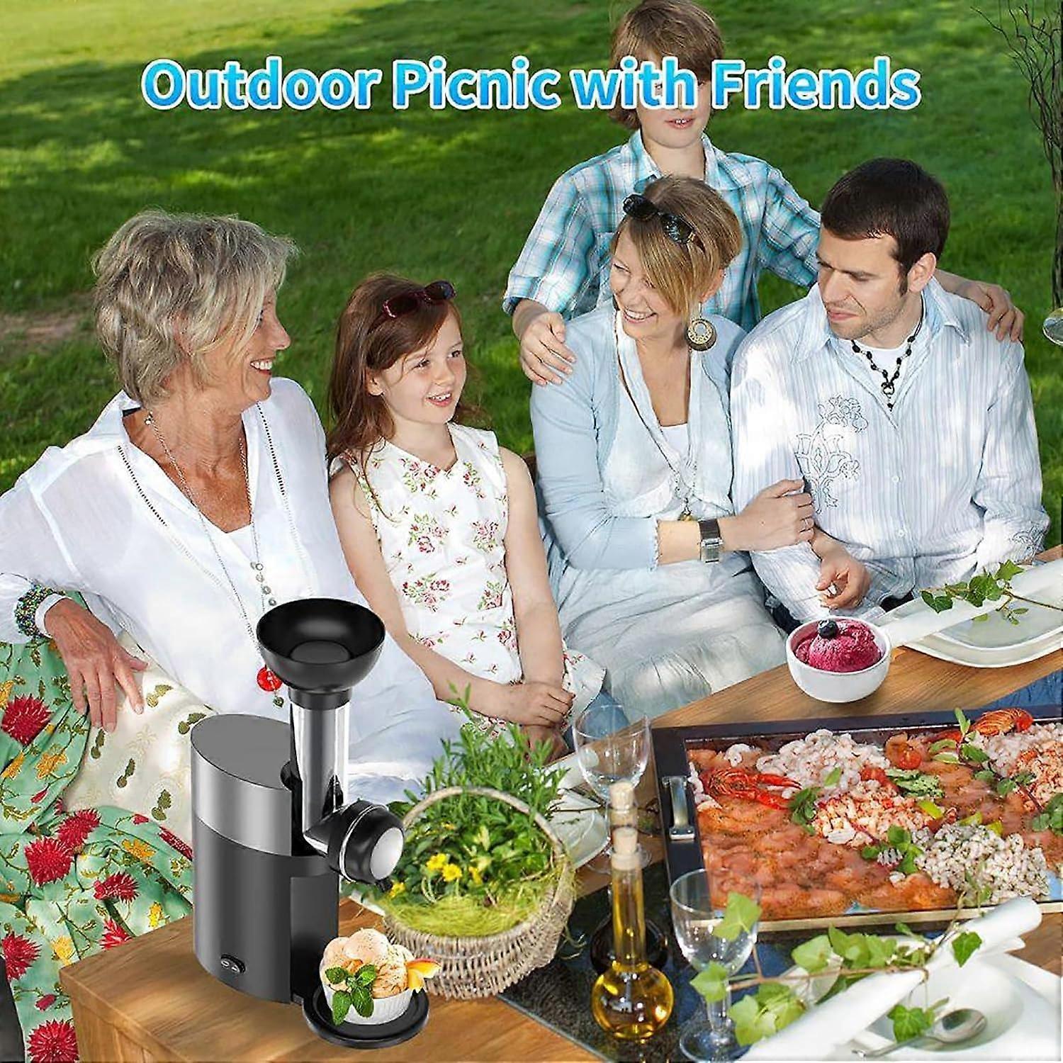 Ice Cream Machine, Household Automatic Fro zen Fruit Dessert Machine ...