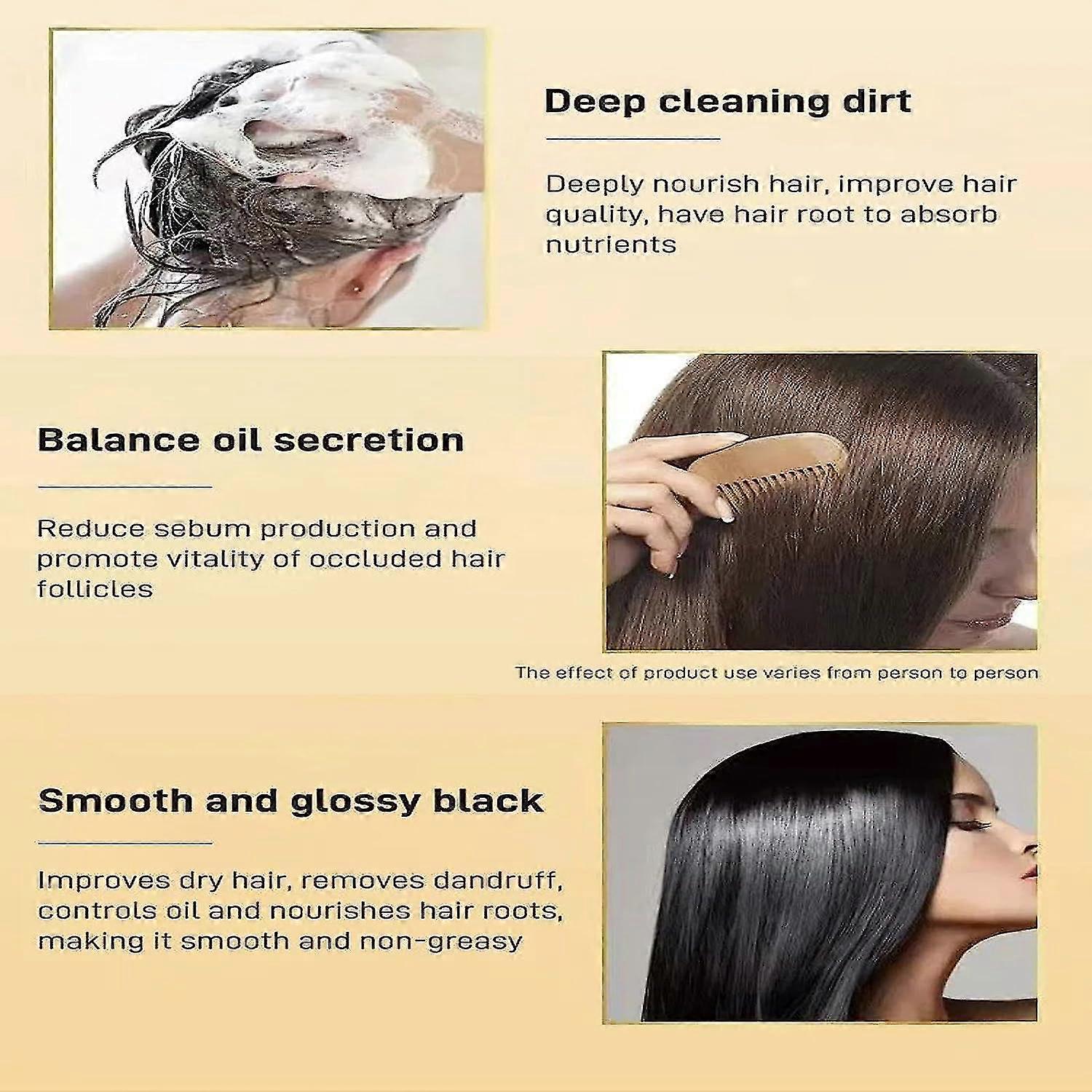 Hair Shampoo For Fast Hair Growth Polygonum Multiflorum Black Ganoderma ...