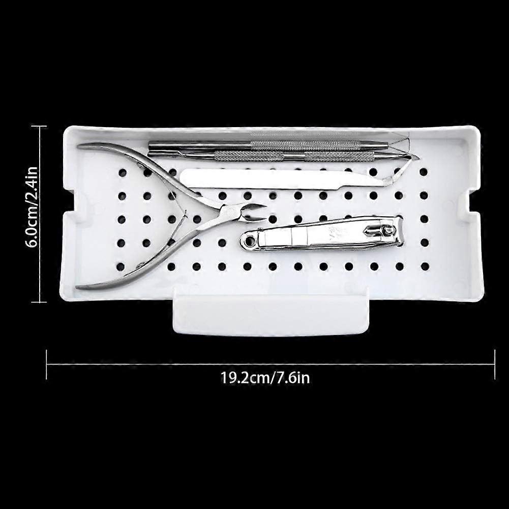 Nail Tools Sterilizer Tray, Clean Plastic Sterilizer Storage Box Nail ...