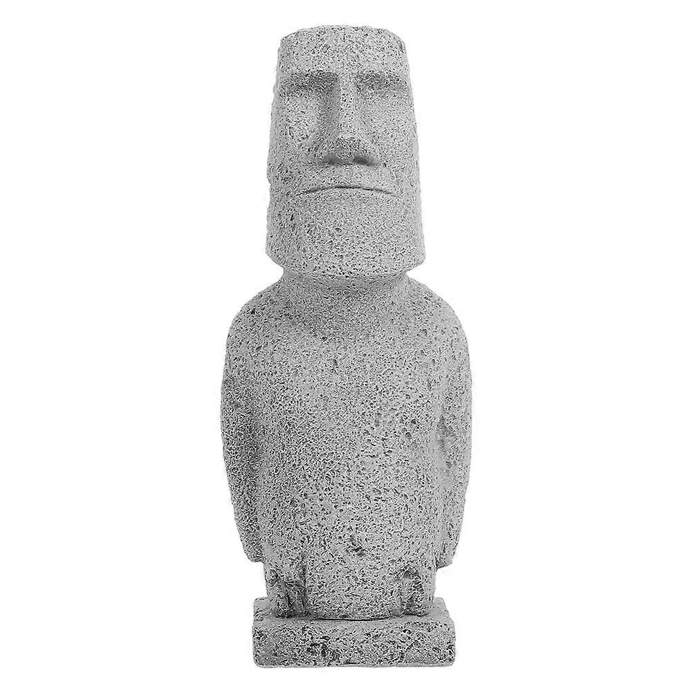Miniature Moai Statue Home Decor Aquarium Landscaping Stone Craft ...