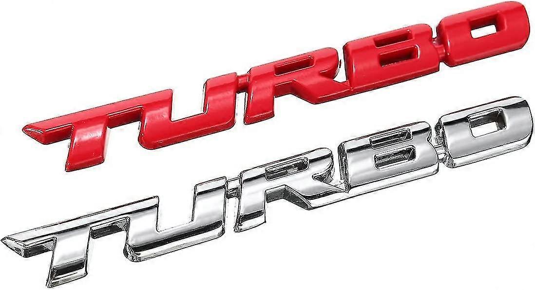 3 Pcs Turbo 3d Metal Car Sticker Lettering Car Body Tailgate Badge For ...