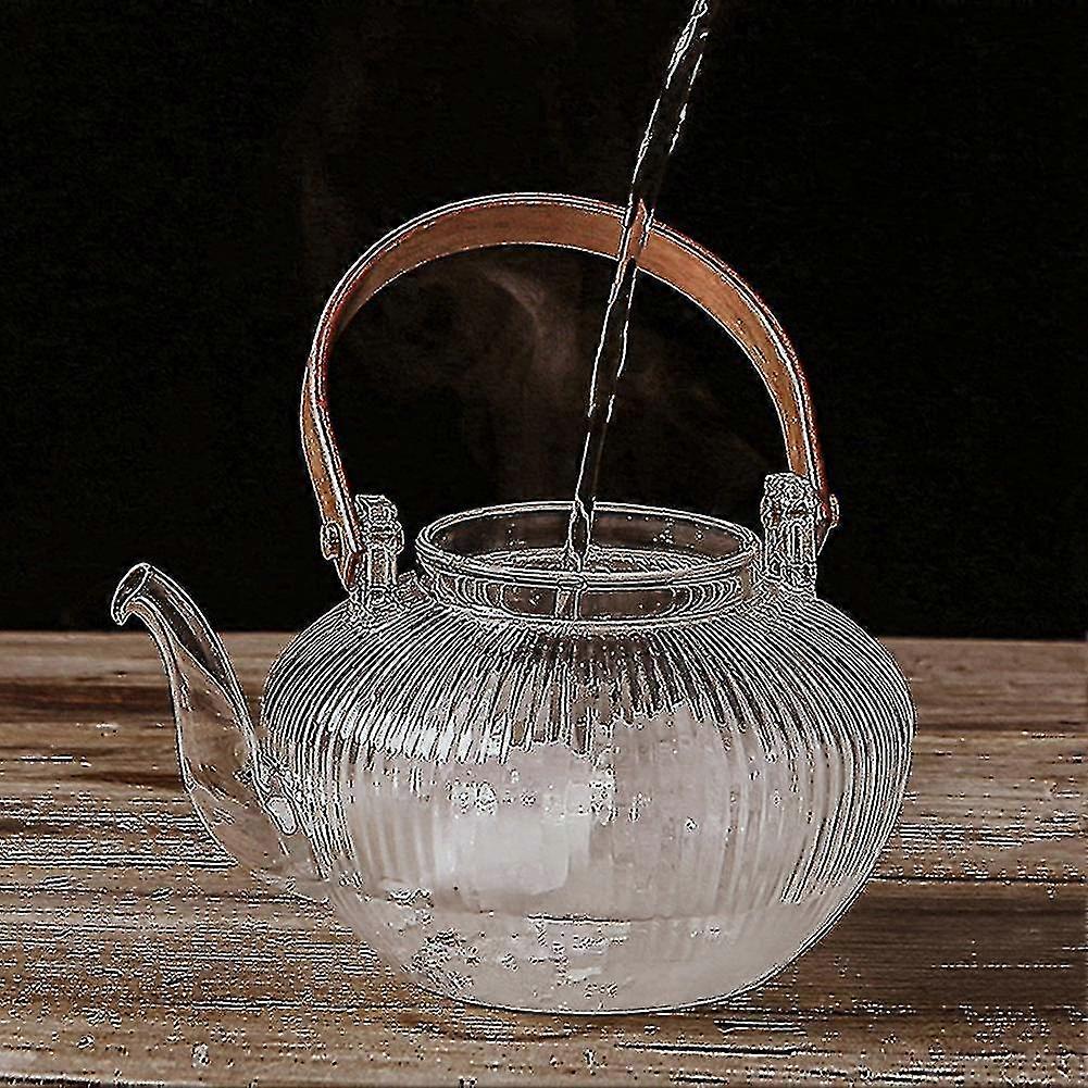 Large-capacity Glass Teapot Handmade Craft High Temperature Resistant ...