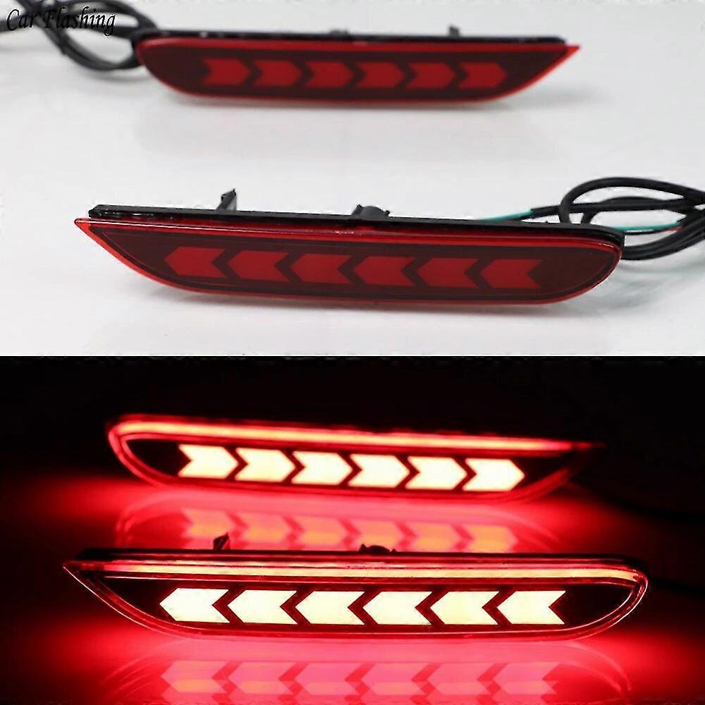 2Pcs Multi-function LED Reflector Lamp Rear Fog Lamp Rear Bumper Light ...