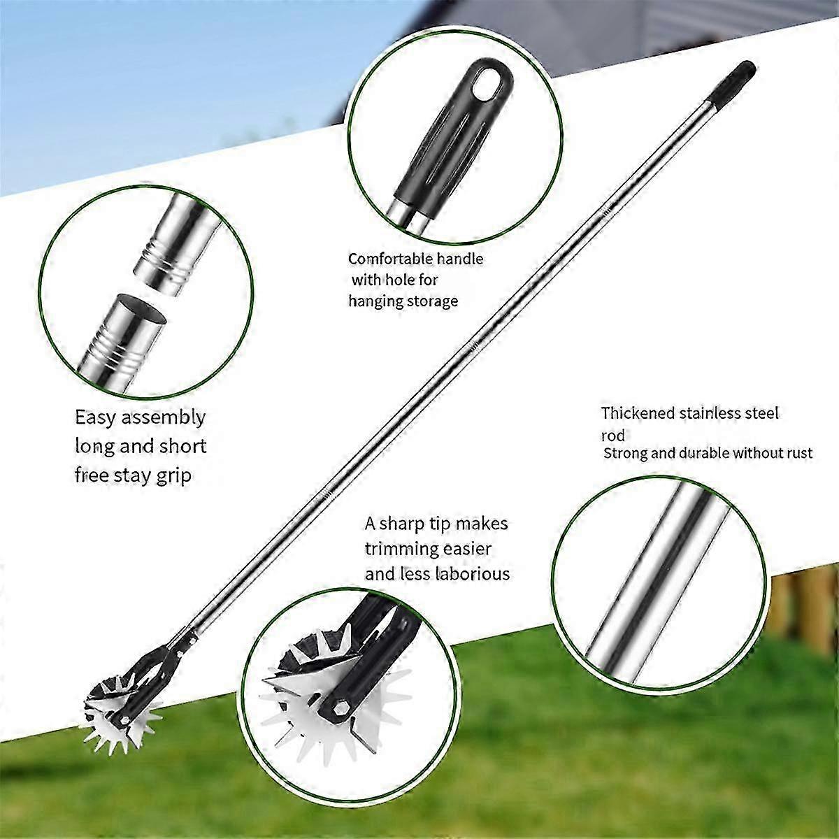 Edger Lawn Tool, Hand Manual Lawn Edger, Wheel Rotary Trimmer Grass ...