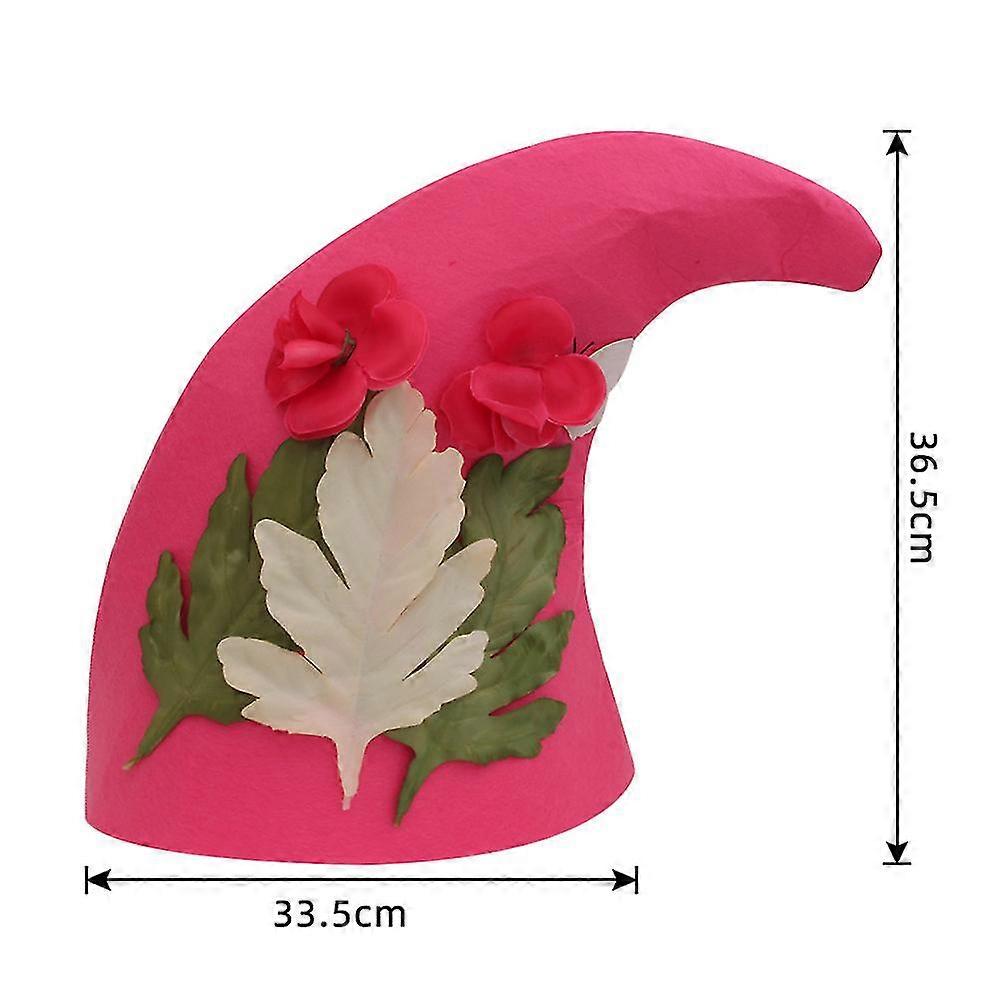 Witch Hat Floral Vine Felt Cap Cosplay Performance Prop Halloweenparty ...