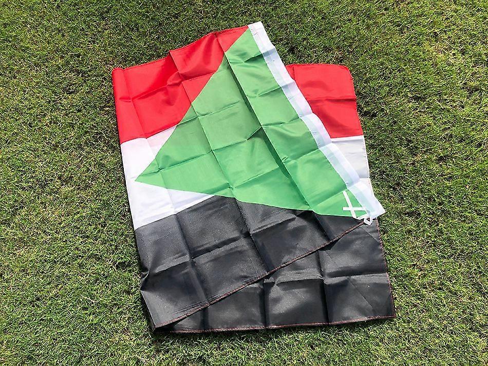 Sudan flag 150x90cm double side printed polyester hanging Sudan ...