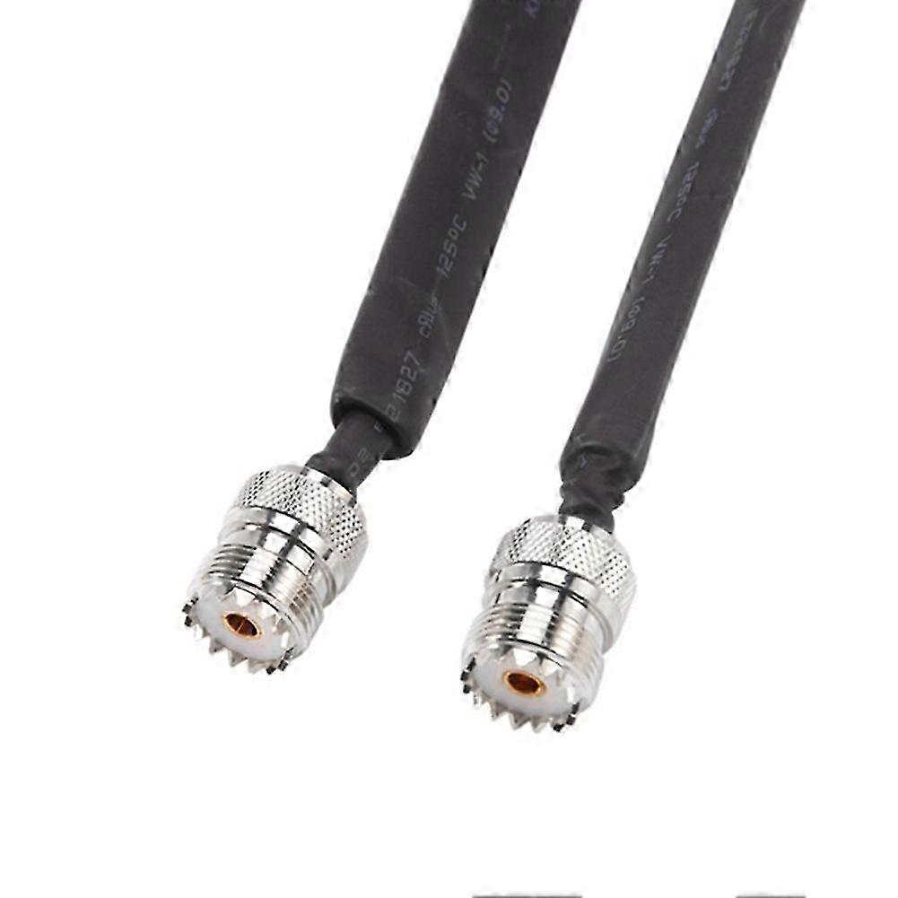 Door/Window Pass Through Flat RF Coaxial Cable SO239 UHF Female To UHF ...