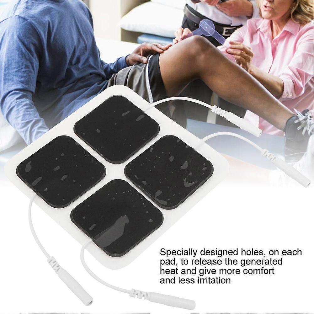 20Pcs 4x4cm 2.0 Holes Electrode Pad Physical Therapy Electrode Patches ...