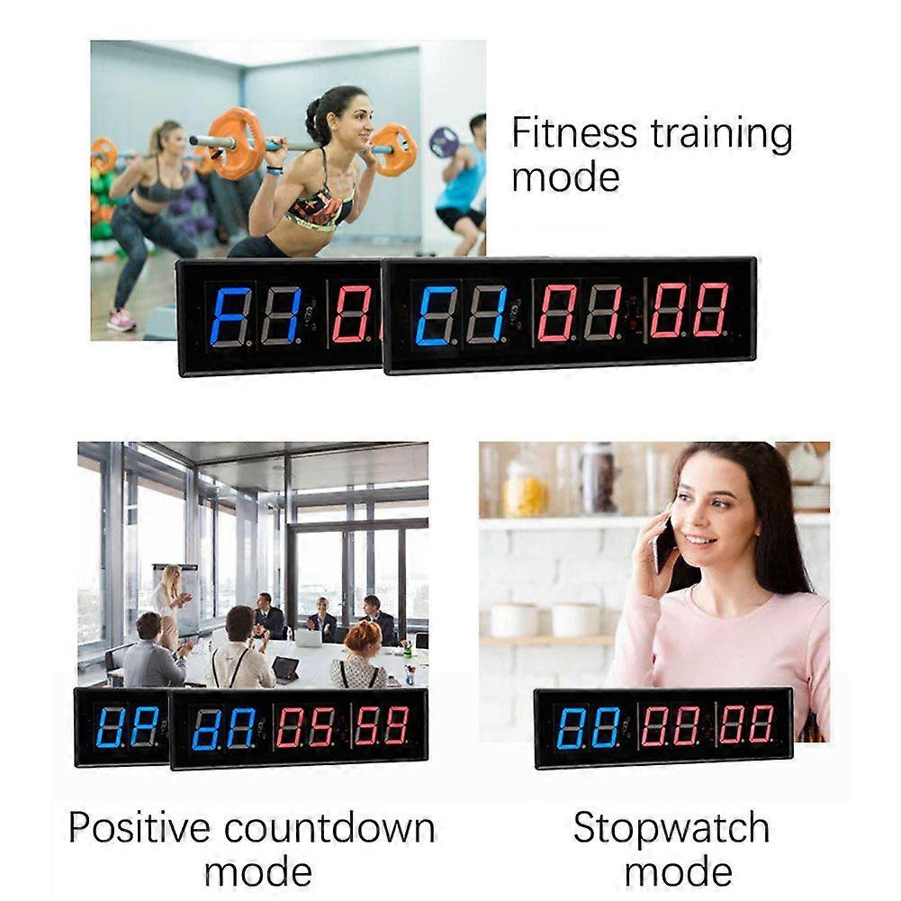Sports Digital Timer with Remote 6 Digit LED Wall Digital Timer ...