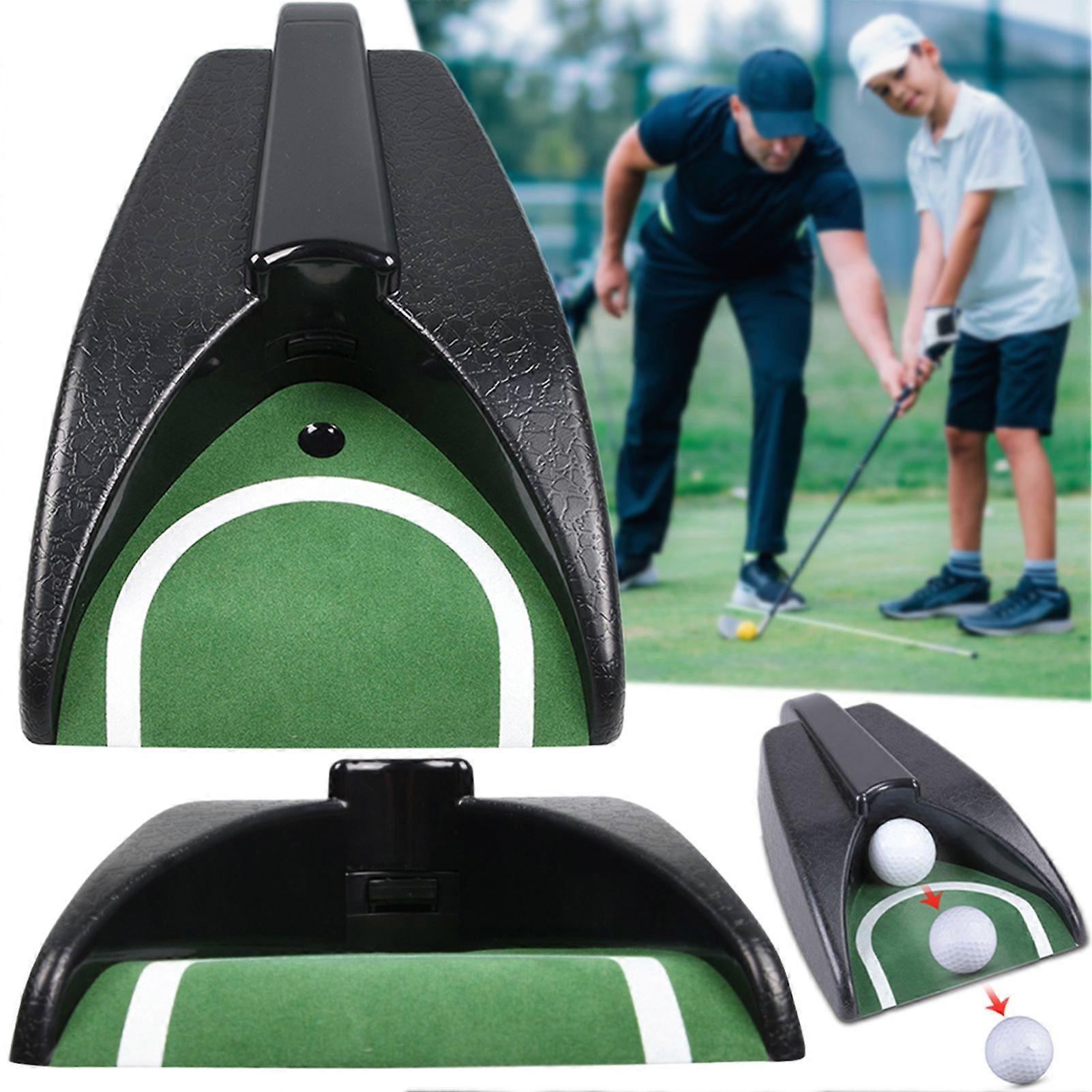 Golf Automatic Putting Cup with Adjustable Gravity Ball Return, Battery ...