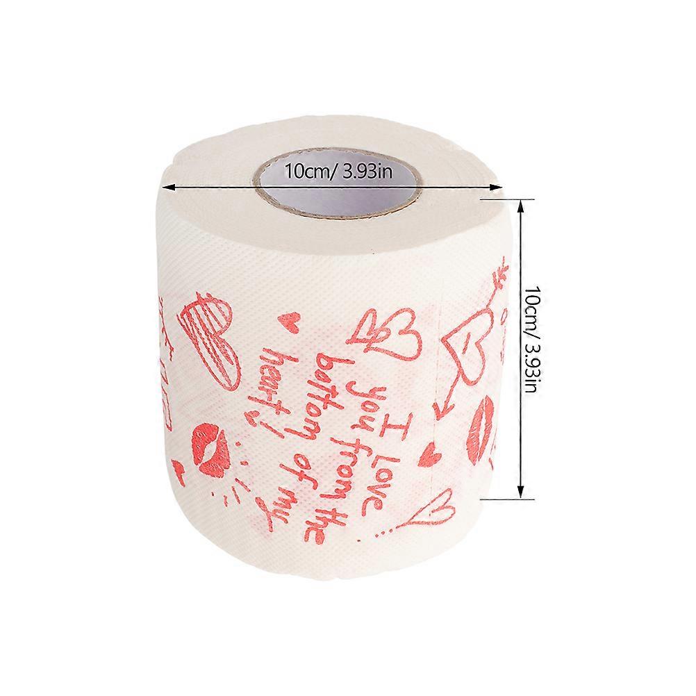 Romantic Valentines Day Paper Tissue Roll for Festive Bathroom Use 2Pcs ...