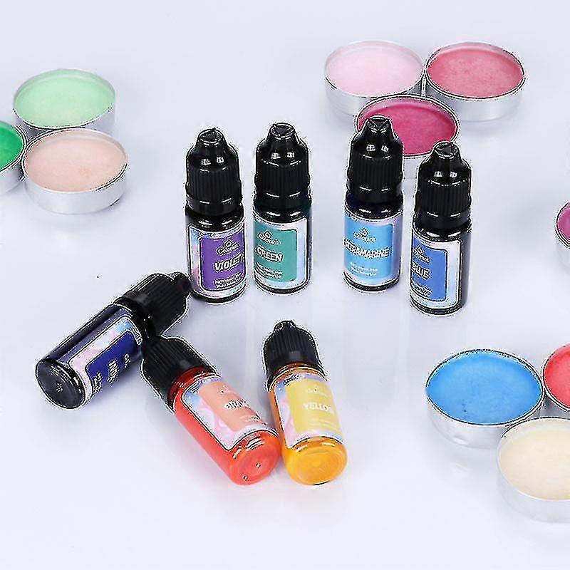 18 Colours Liquid Oil-based Dye For Wax, Vivid Candle Colour Dye For ...