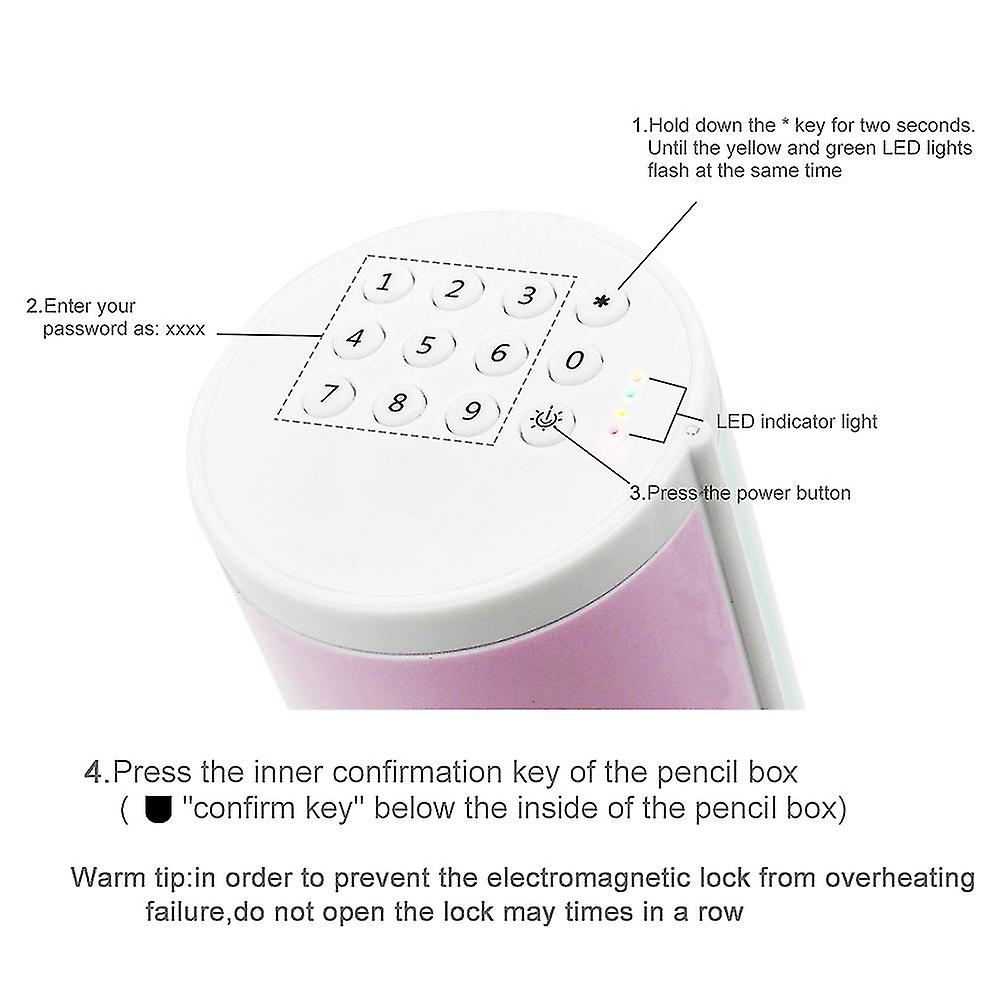 Smart Electronic Password Lock Pen Case Multifunctional Pencil Case ...