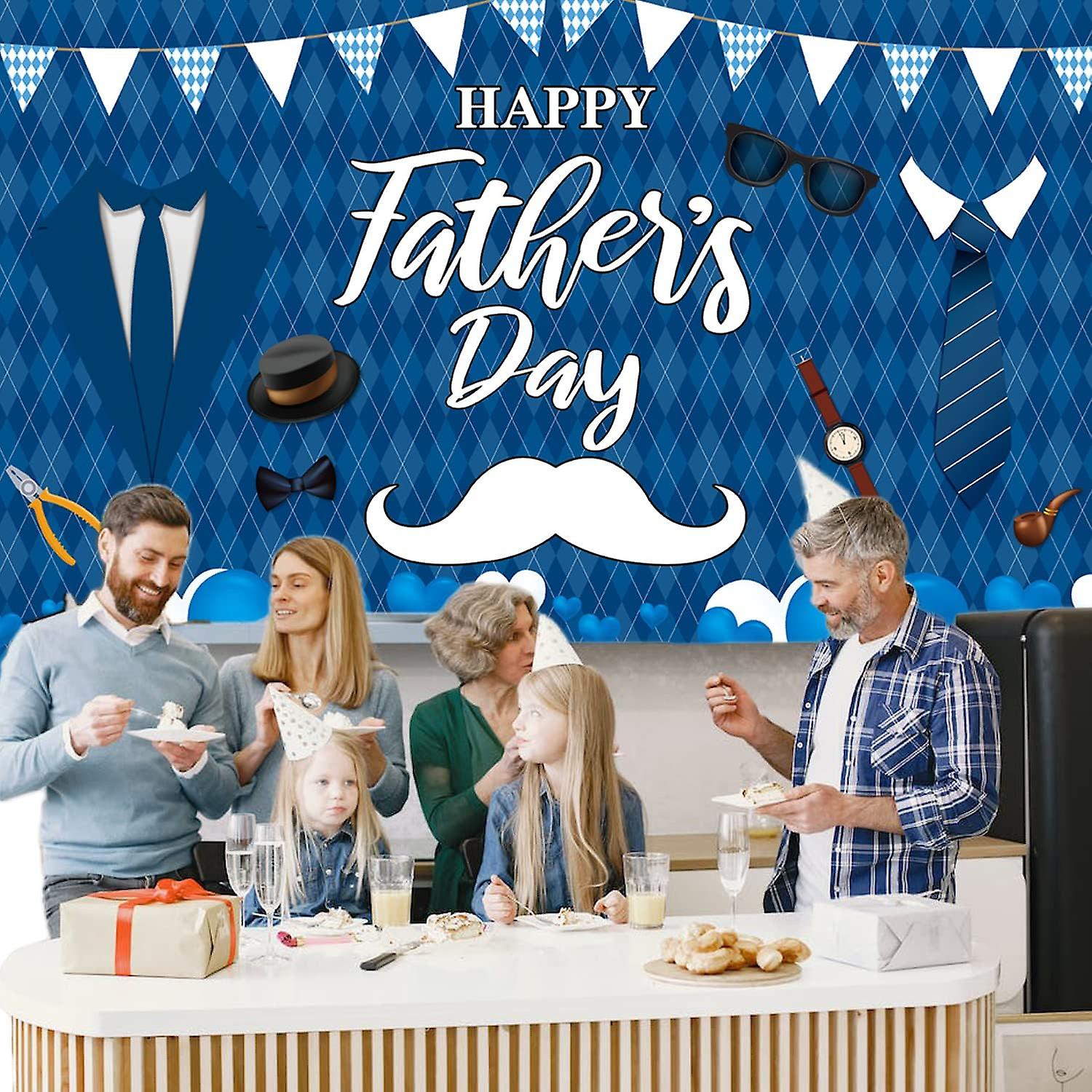 Fathers Day Decoration Backdrop Happy Father's Day Banner Happy Father ...