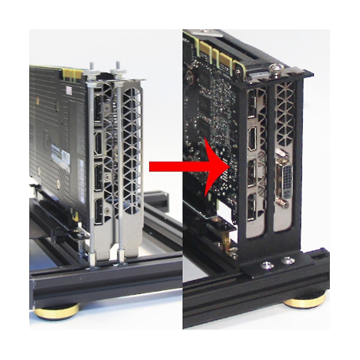 Upgrade Gpu+psu Holder Diy External Graphics Card Rack With Power ...