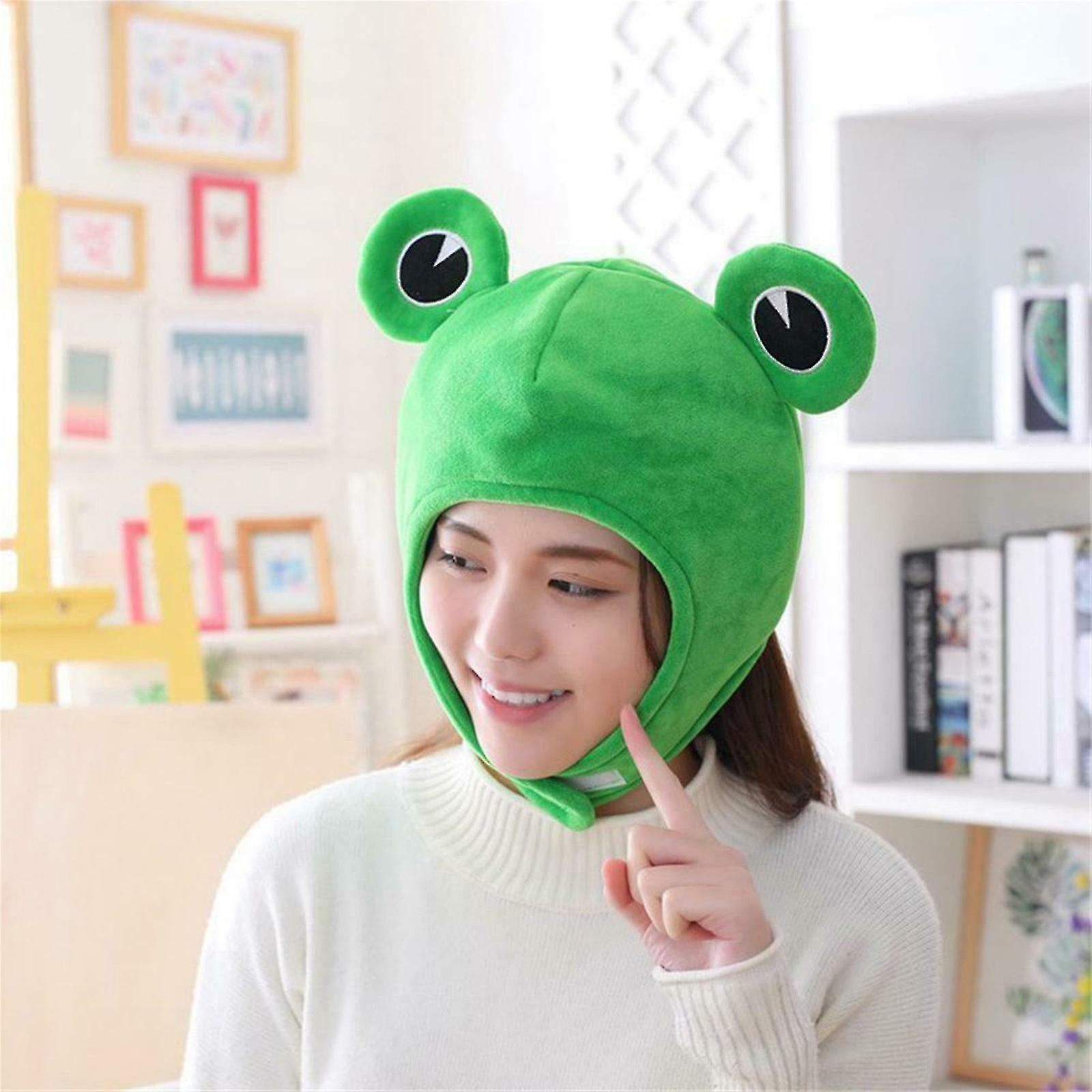 Cartoon Funny Adorable Plush -frog Hat Cosplay Costume Dress Up Hat | Fruugo FI