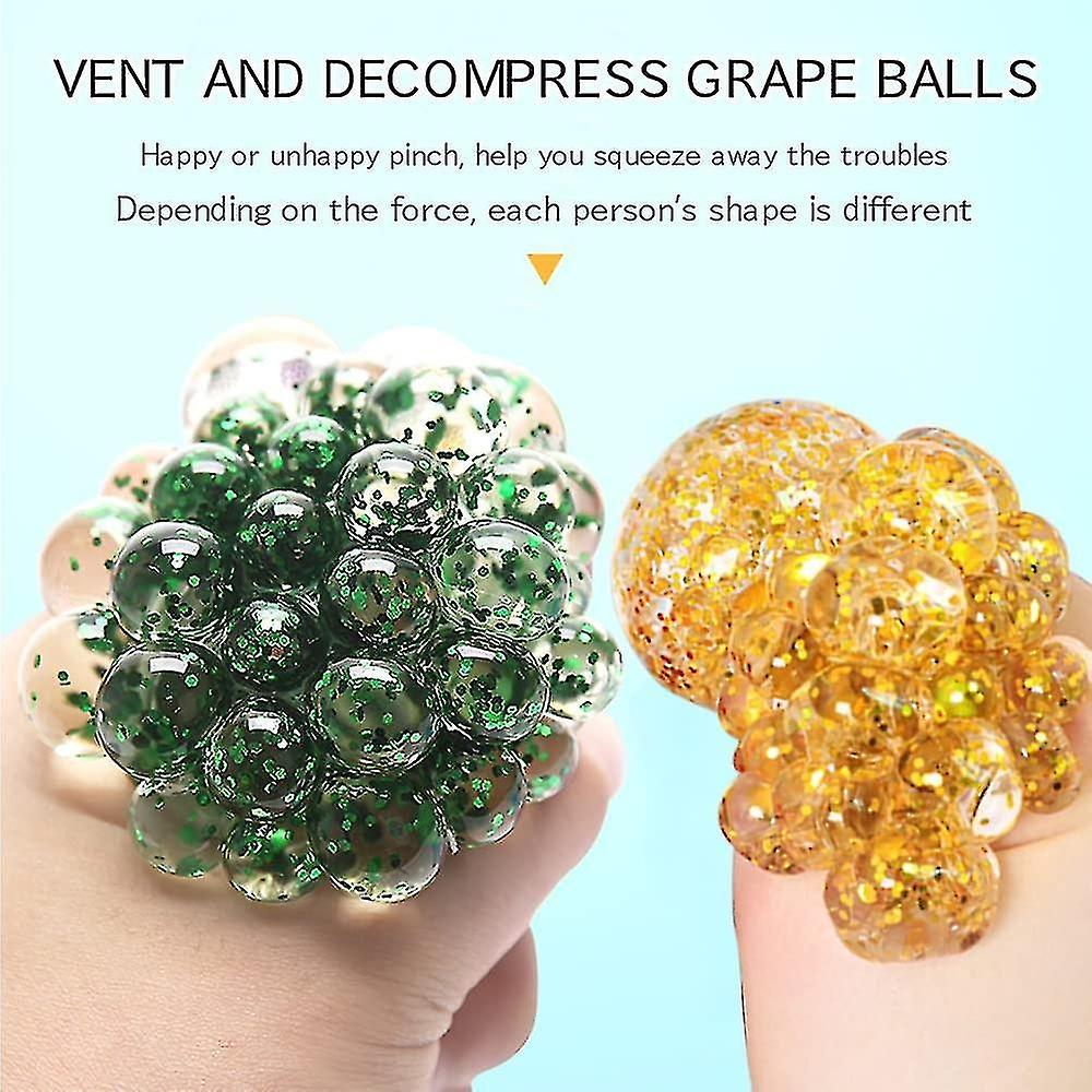 Squeeze Ball With Net, Pack Of 4 Squishy Mesh Ball, Squeeze Ball In Net ...