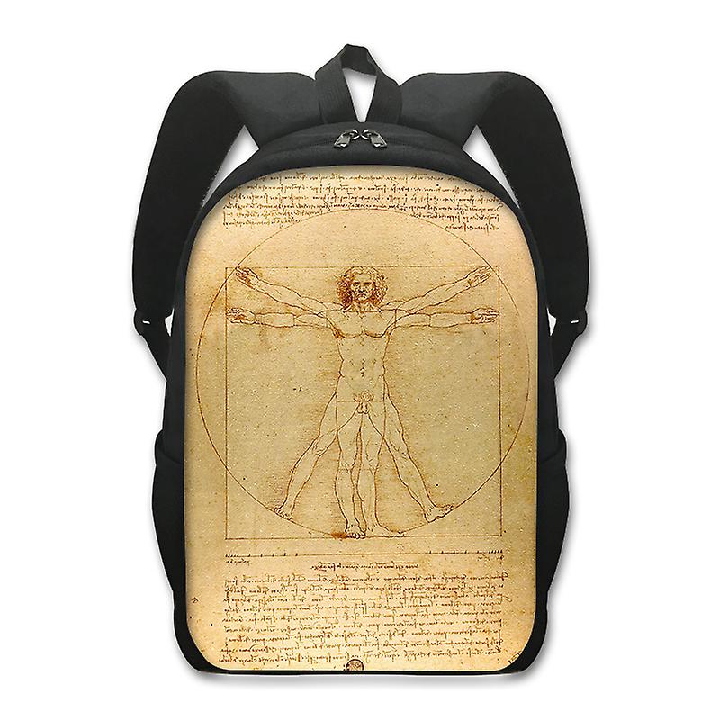 Da Vinci Rocks Backpack Women Men Travel Bags Mona Lisa Student School ...