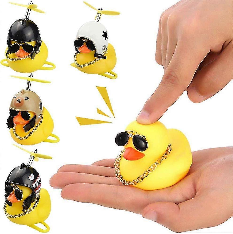Pcs Duck Bike Bell Novelty Helmet Yellow Duck Bike Bell Lovely Rubber ...