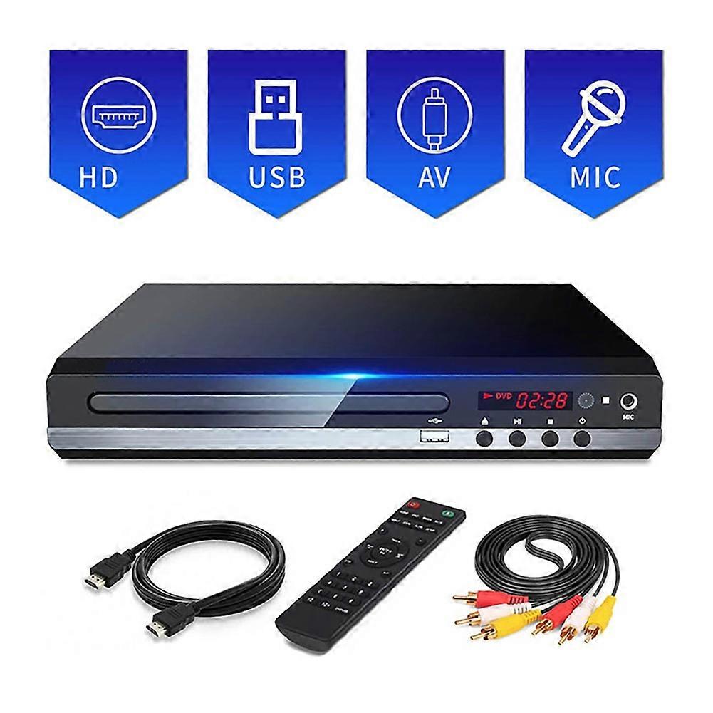 DVD Player 1080P HD Home DVD Player Box for TV All Region Free DVD CD ...