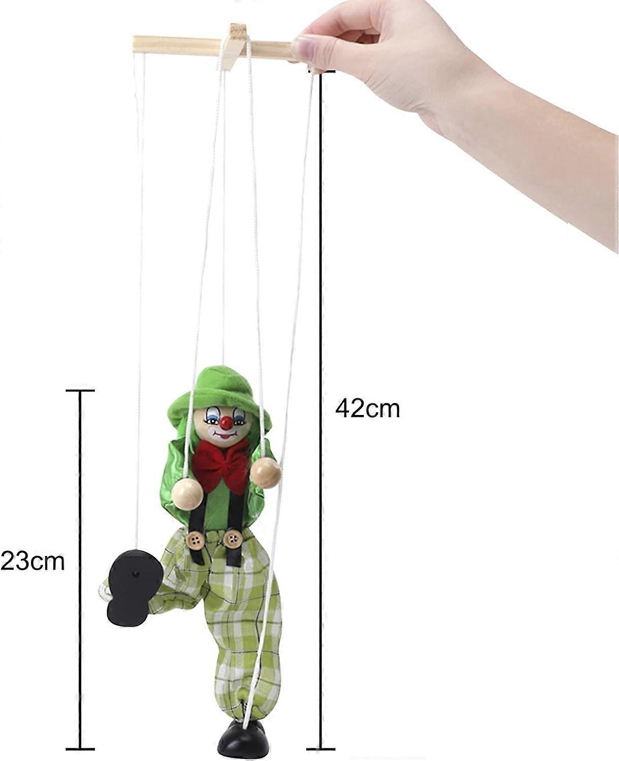 Marionette Puppets Clown Doll String Puppets Hand Marionette Puppet ...
