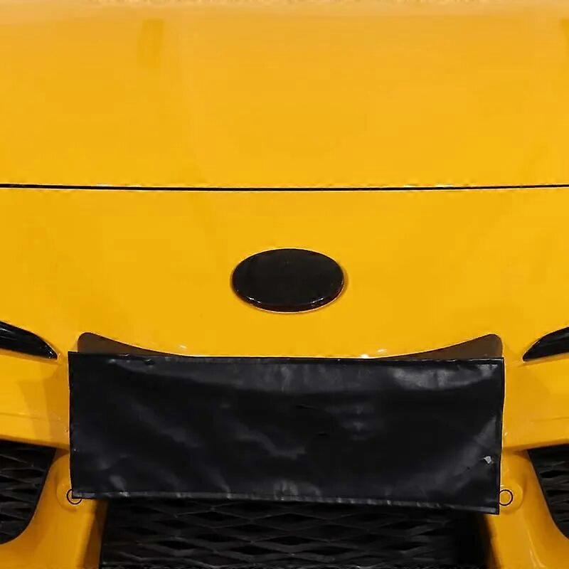 Car Front Rear Badge Ring Cover Logo Cover Trim Smoky Black Sticker Fit ...