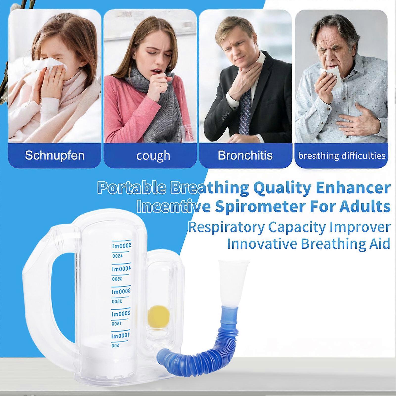 Incentive Spirometer 5000ML Volume Measurement with Flow Rate Indicator ...