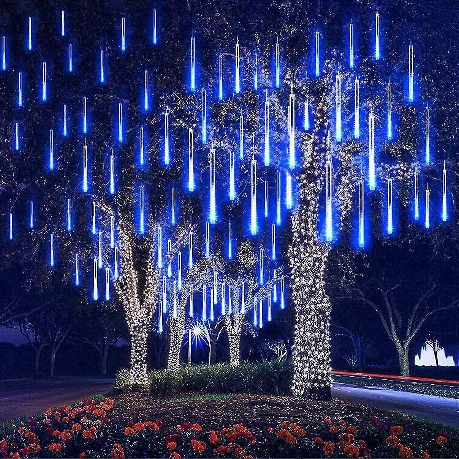 Meteor Rain Lamp Solar Meteor Rain Lamp Colorful Lantern Festival ...