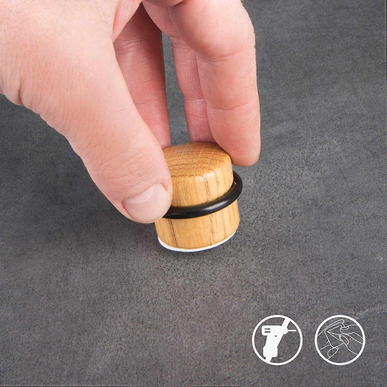 2 Wooden Door Stoppers - Self-Adhesive Door Stopper - Adhesive Door ...