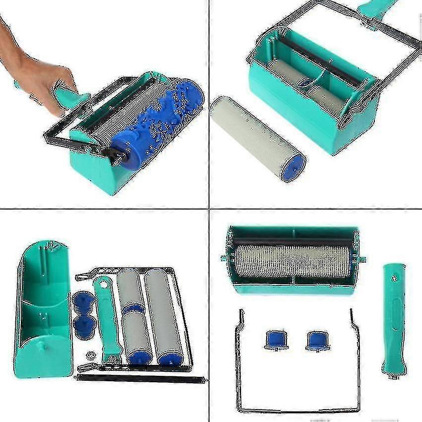 Flower Wall Decoration Patterned Paint Rollers 5" Rubber Brush Reusable ...