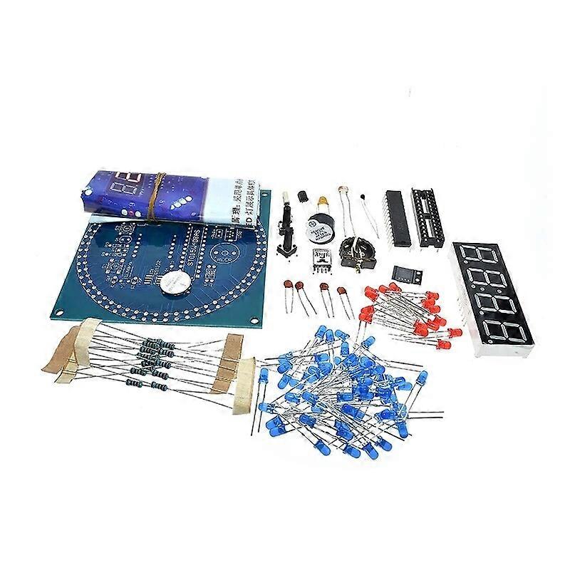 DS1302 Rotating LED Display Alarm Electronic Clock Module DIY KIT LED ...