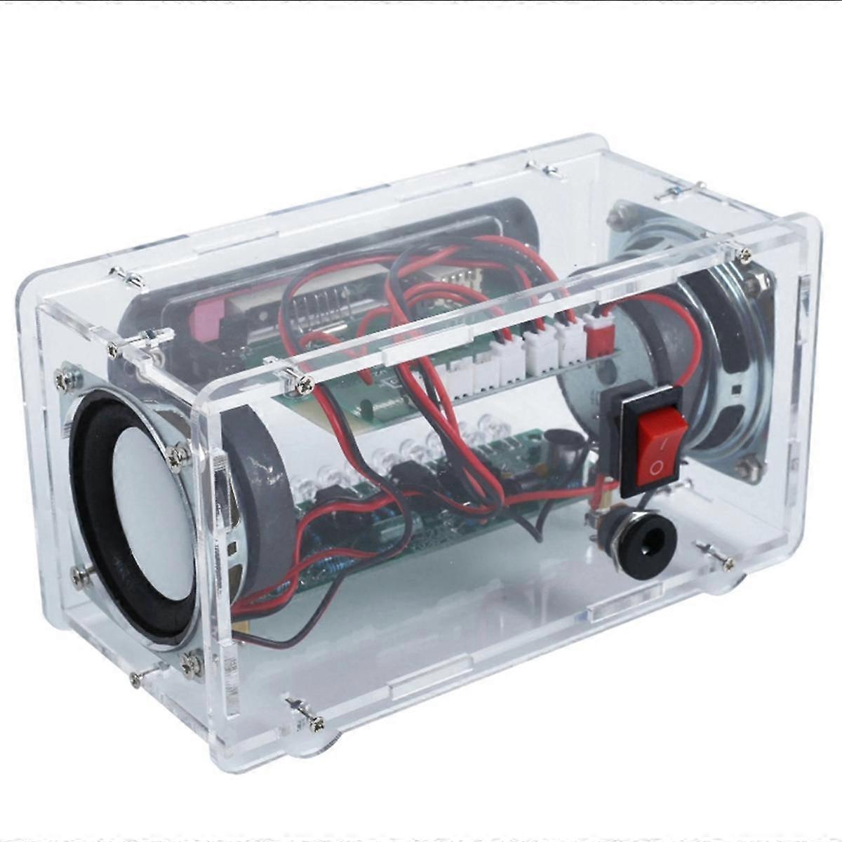 DIY Bluetooth Speaker Kit LED FM Radio USB Mini Home Sound Amplifier ...