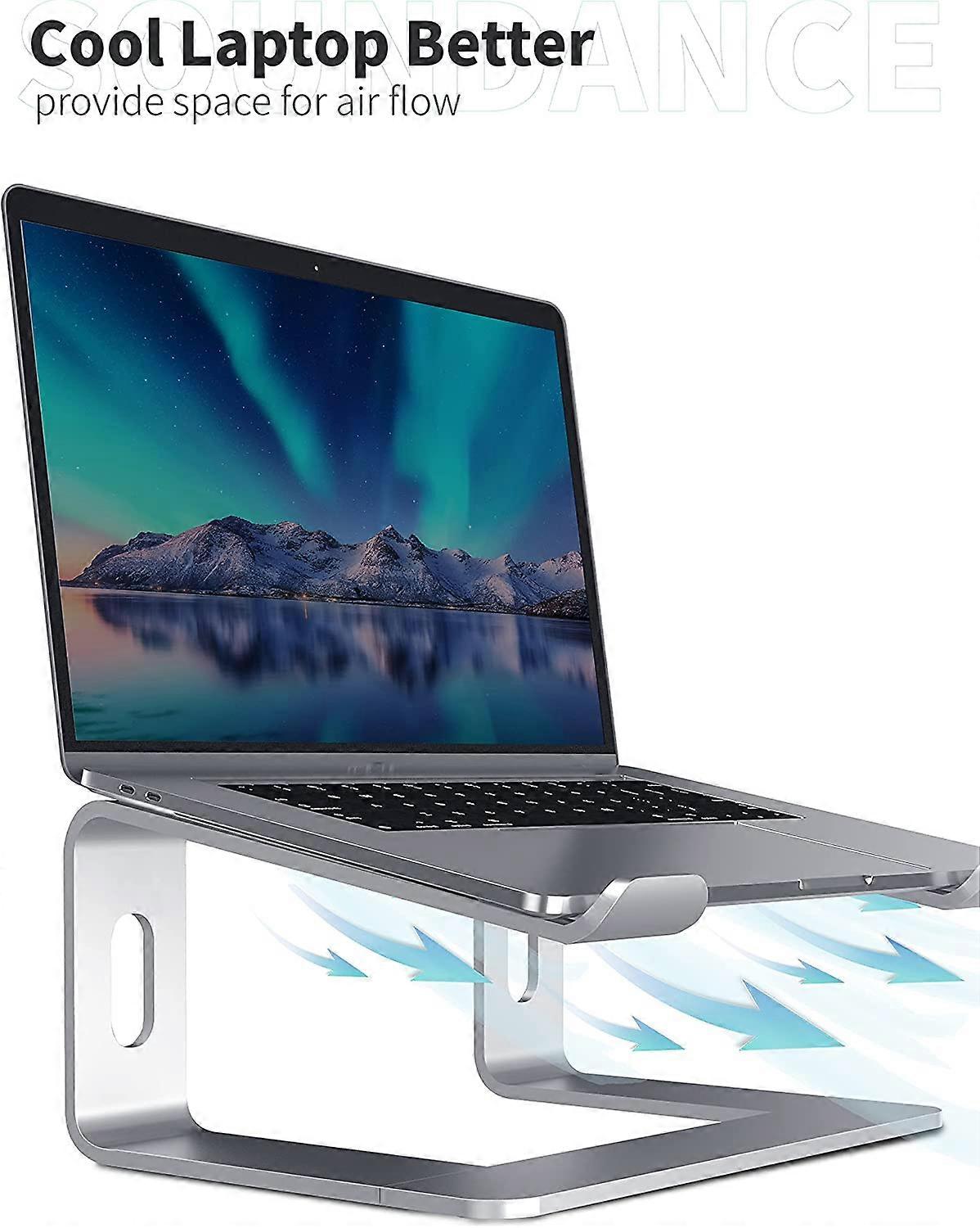 Laptop Stand, Aluminum Computer Riser, Ergonomic Laptops Elevator for ...