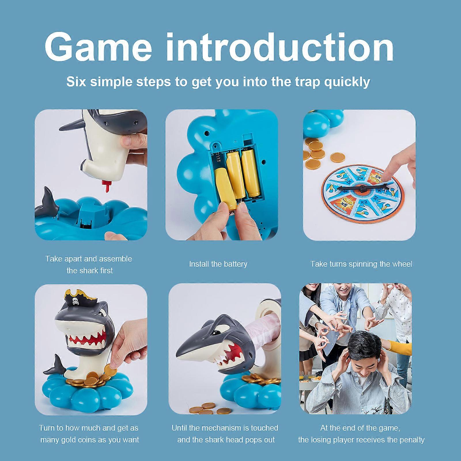 100% NEW,Electric Game Shark Toy, Pop up Pirate Shark Horror ...