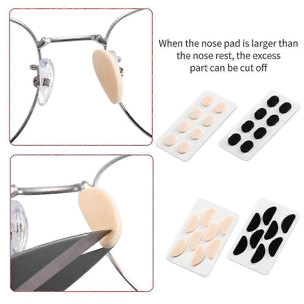 20 Pairs Thin Foam Self-adhesive Sticky Anti-slip Nose Pads Glasses ...