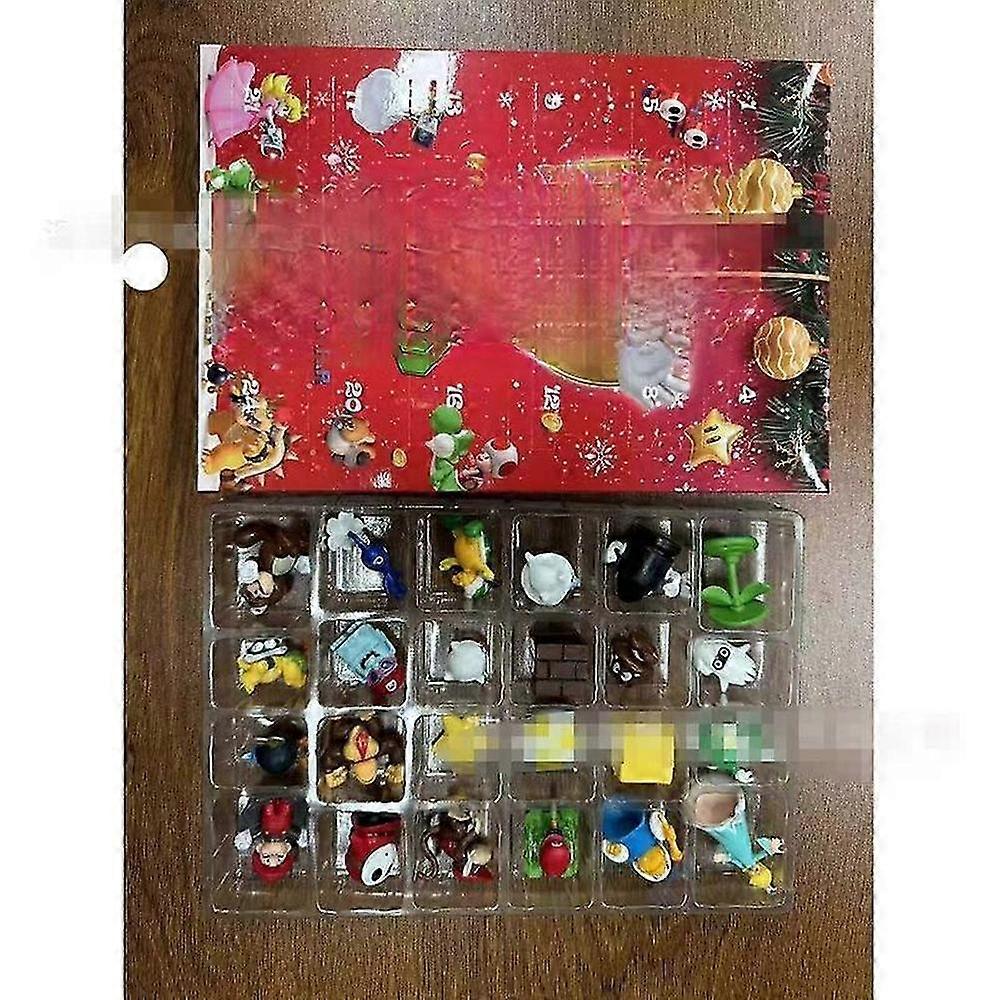 Super Mario Bros 24-Piece Christmas Advent Calendar Countdown Box 2025 ...