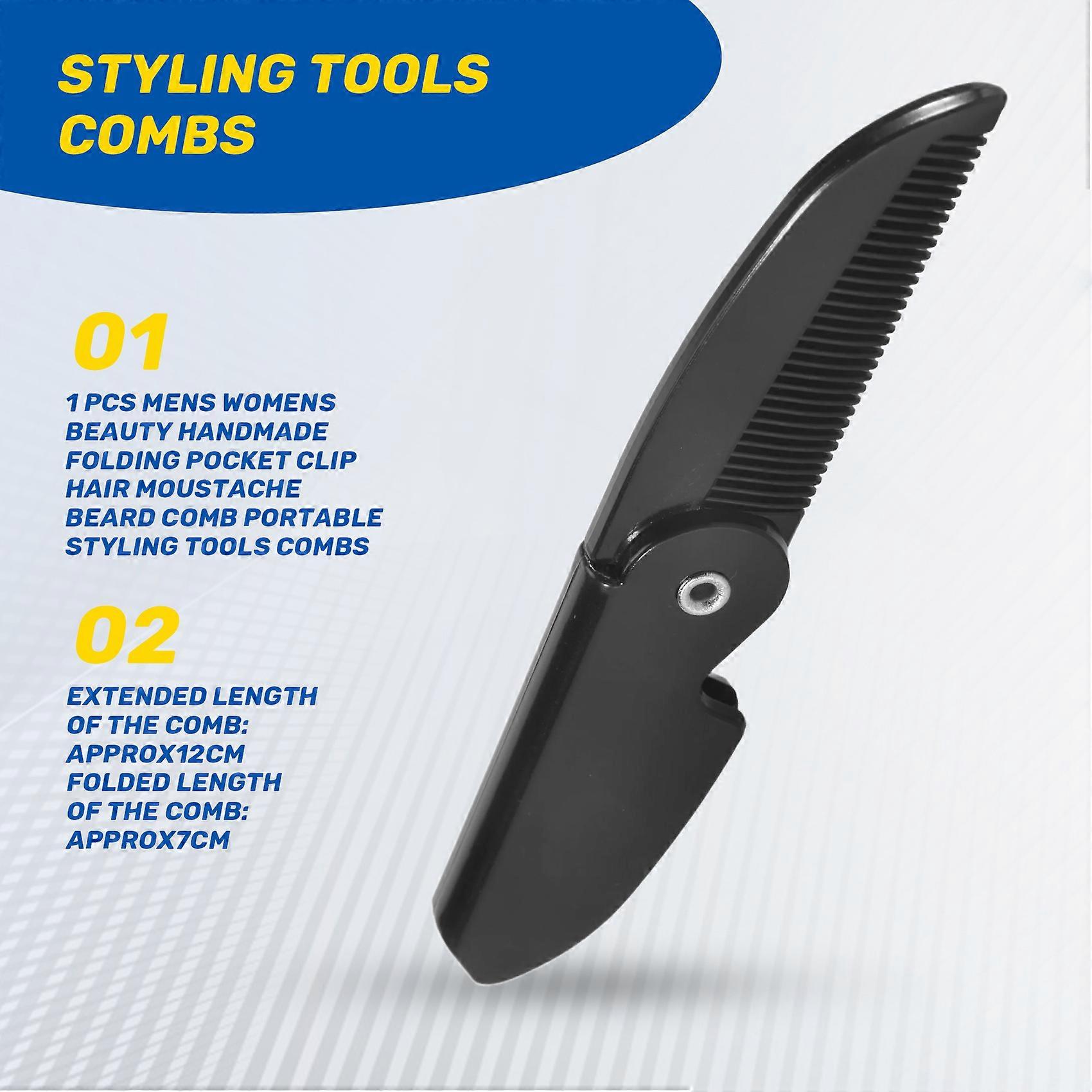 1 Pcs Mens Womens Beauty Handmade Folding Pocket Clip Hair Moustache ...