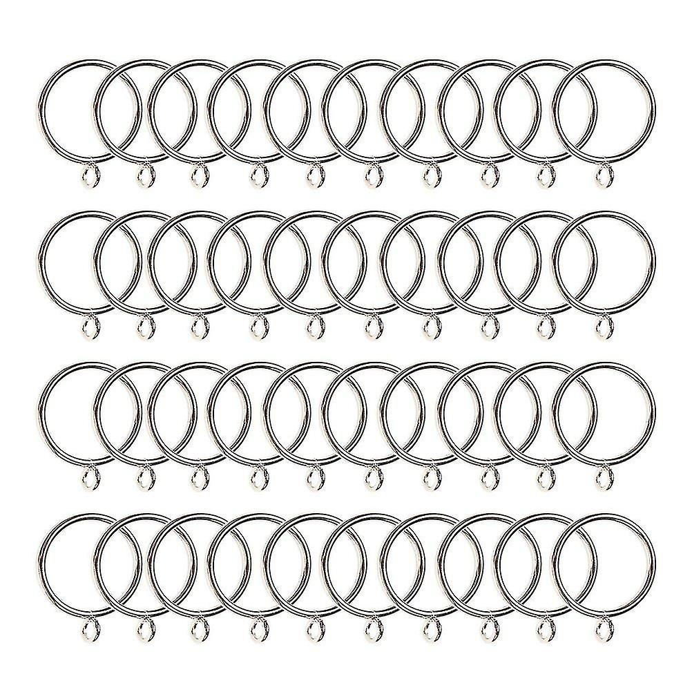 40 Pack Curtain Rings, 38mm Internal Diameter Iron Curtains Rings ...
