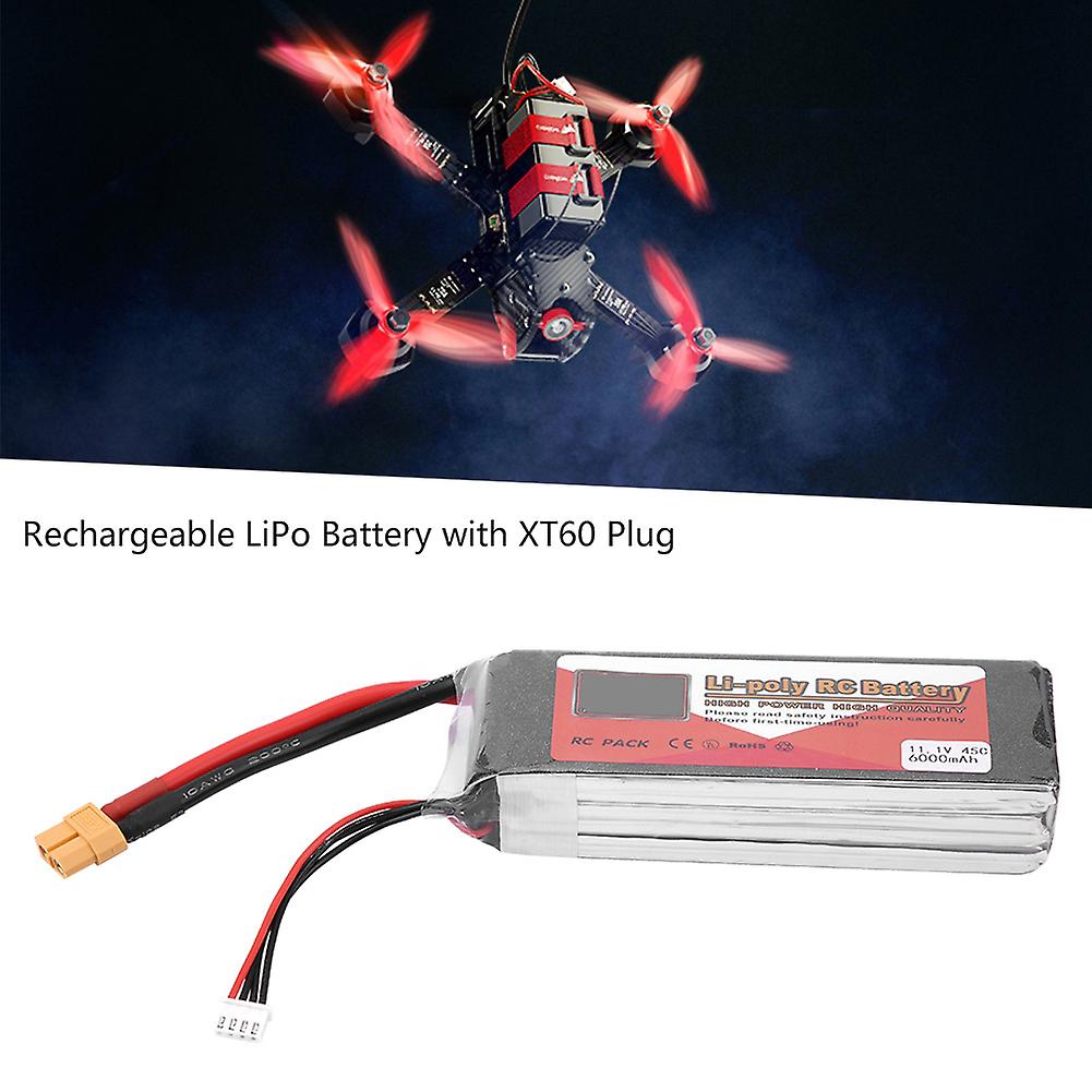 Zop Power 3s 11.1v 5000mah 60c Rechargeable Lipo Battery With Xt60 Plug ...
