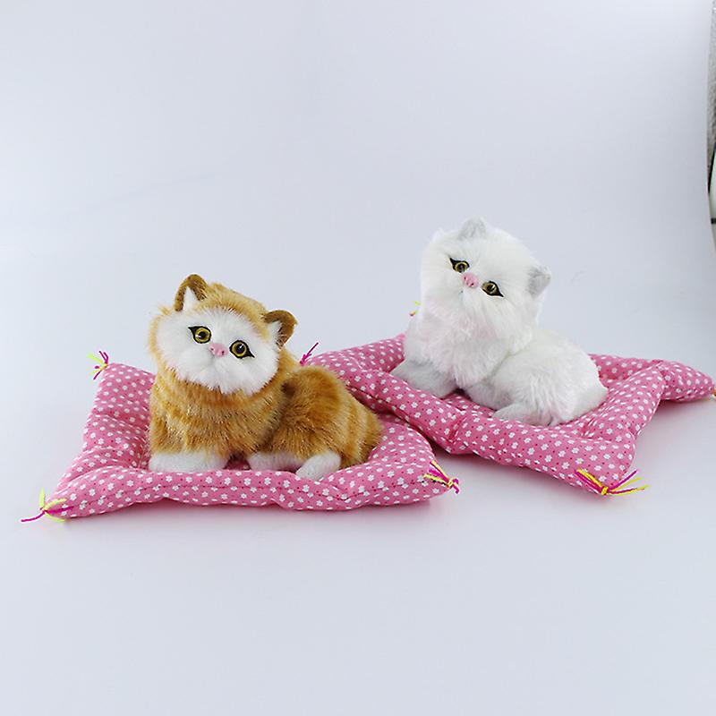 1Pcs Realistic Kitten Cat Simulation Stuffed Living Animal Plush Toy ...
